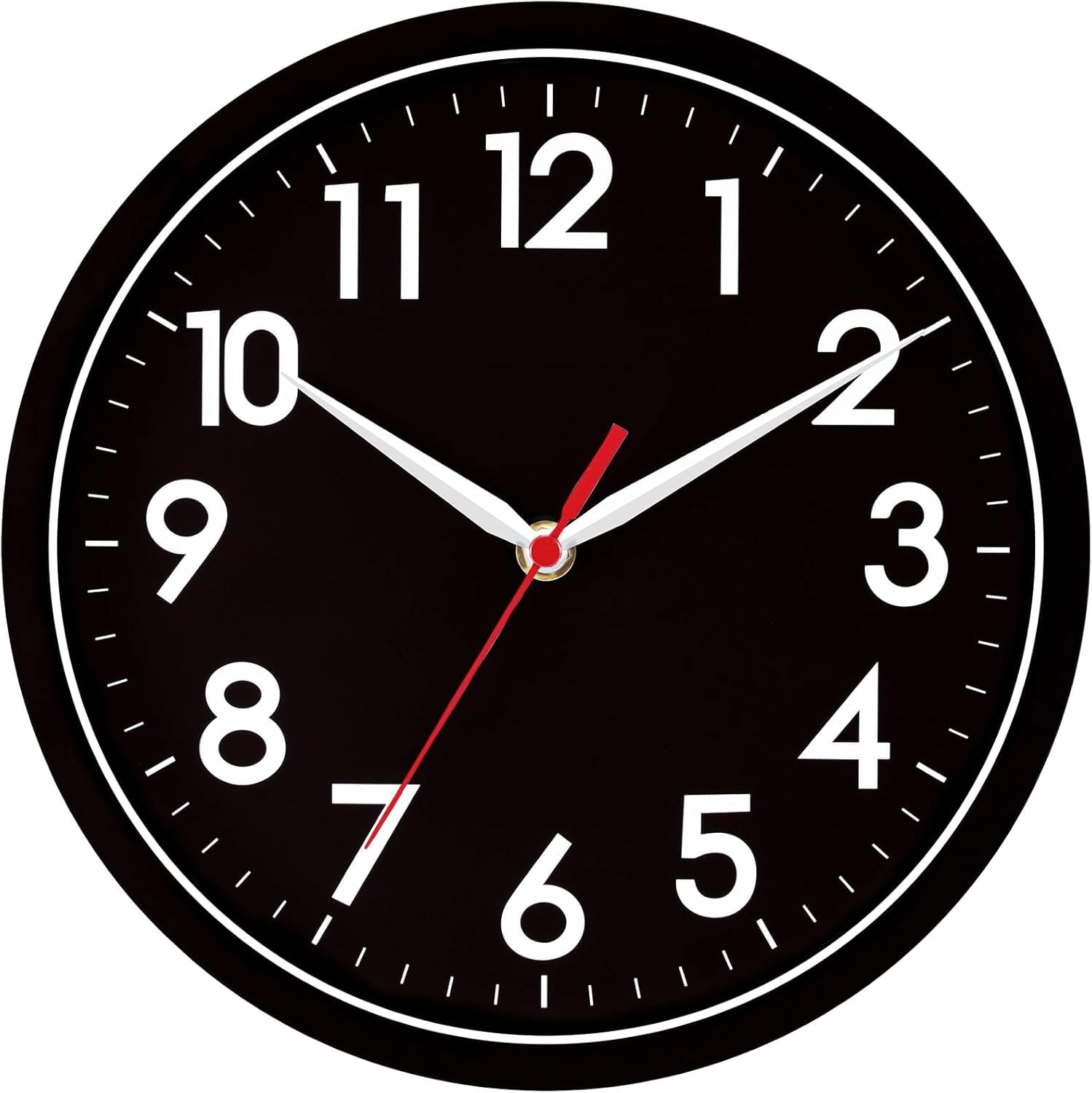 EIKODO-Wall Clock 8 Inch Silent Non-Ticking Modern Clocks Battery ...