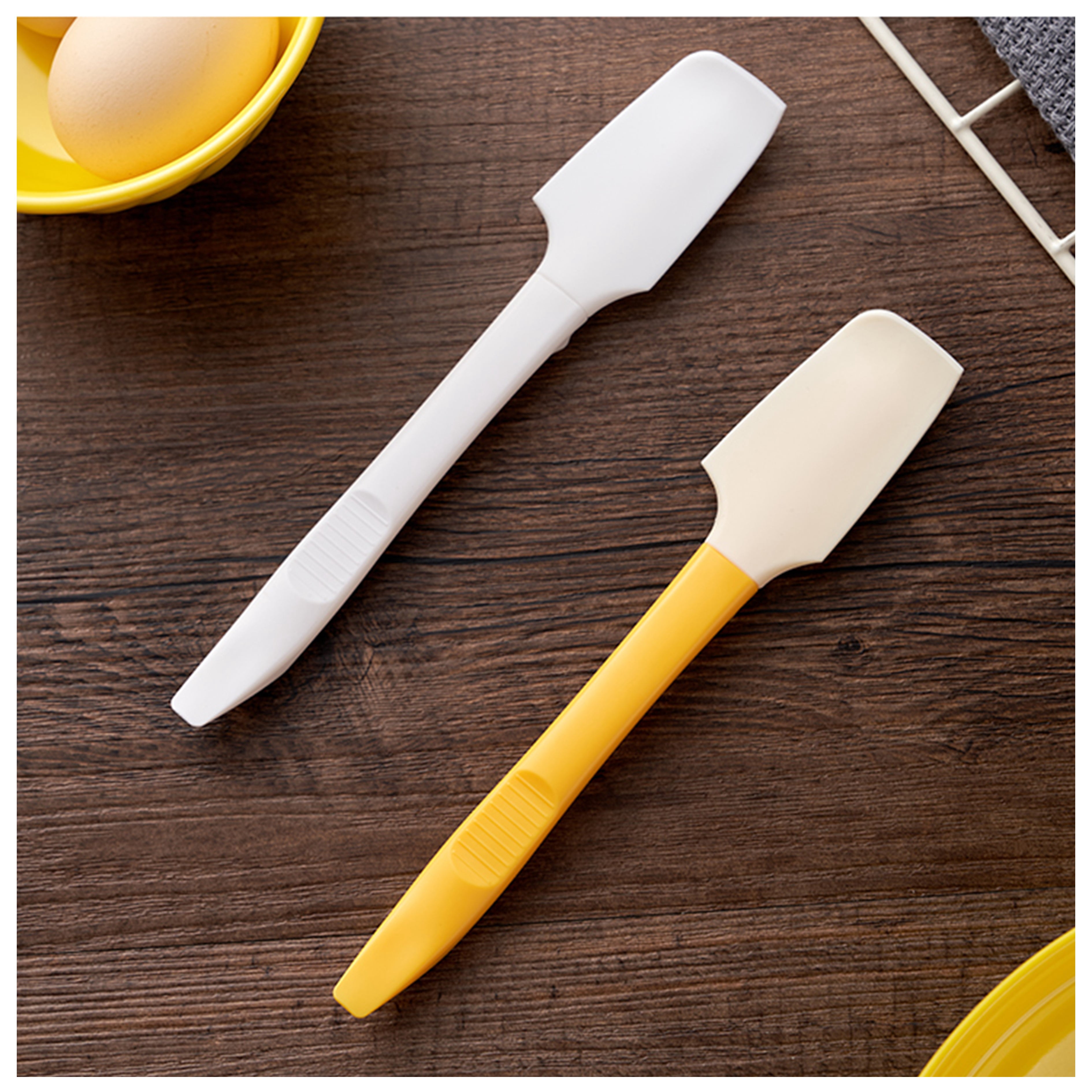 EIKS 2 Pack Silicone Spatulas for Baking, Cooking, and Mixing Tools - 7 ...