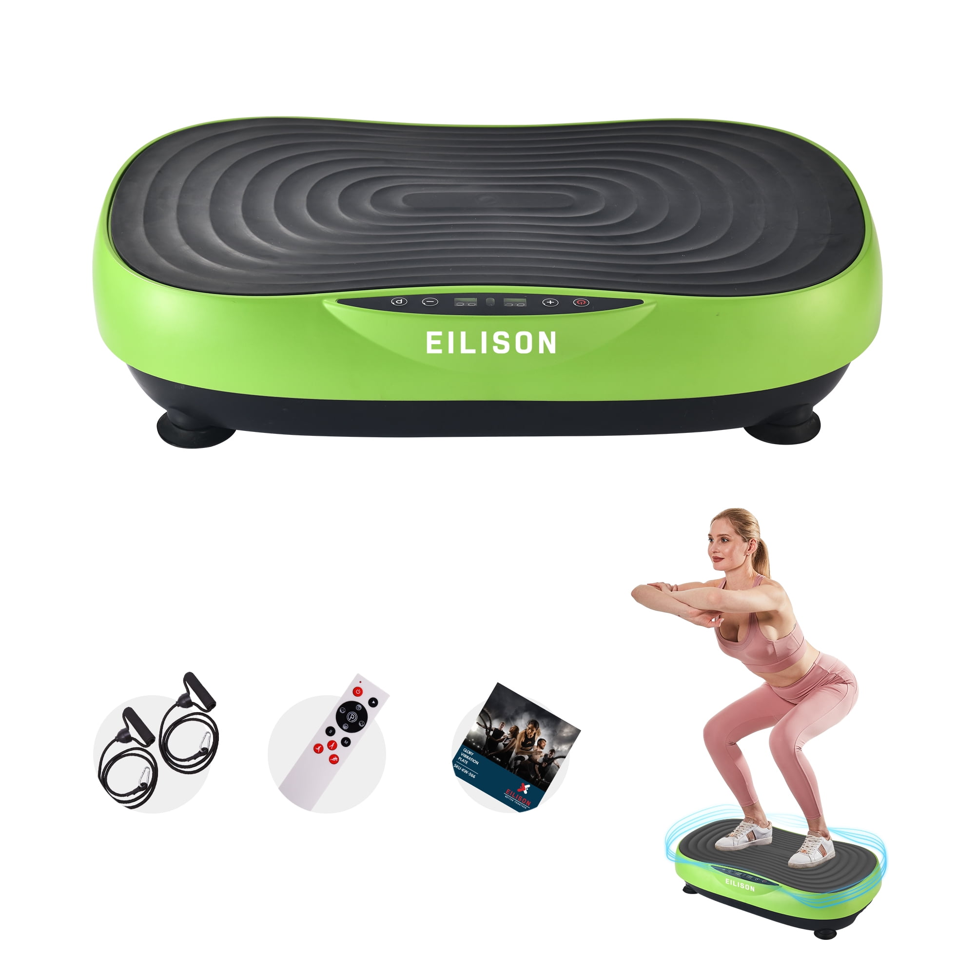 EILISON Glory Vibration Plate Exercise Machine - Whole Body Workout Vibration Fitness Platform ...