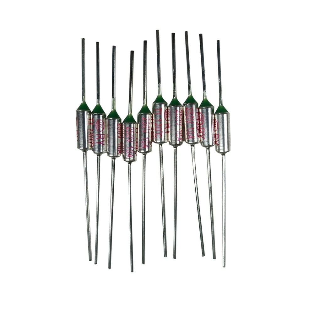 EIMELI 10 Pieces Thermal Fuse 72-270 Degree Temperature 250V 10A Metal ...