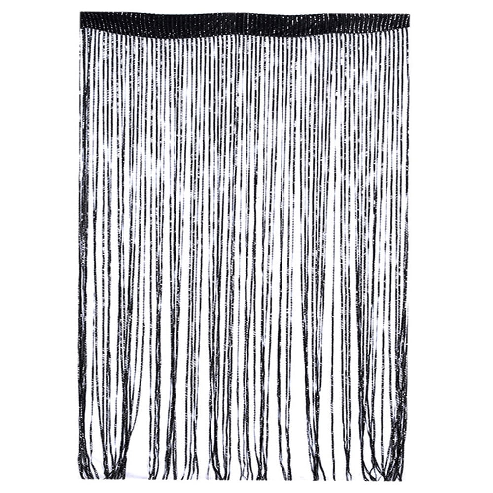 EIMELI 100x200CM Glitter String Curtains Window Door Curtain Fringe ...
