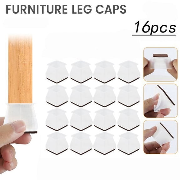 Felt Feet Pads for Furniture in Black & Grey | Floor Protectors