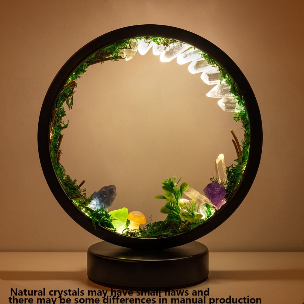 EIMELI 1pc Unique Boho Chic Natural Rock Crystal Mushroom Forest Series ...