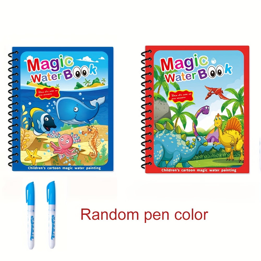 EIMELI 2-Pack Reusable Magic Water Coloring Books for Kids Ages 3 ...