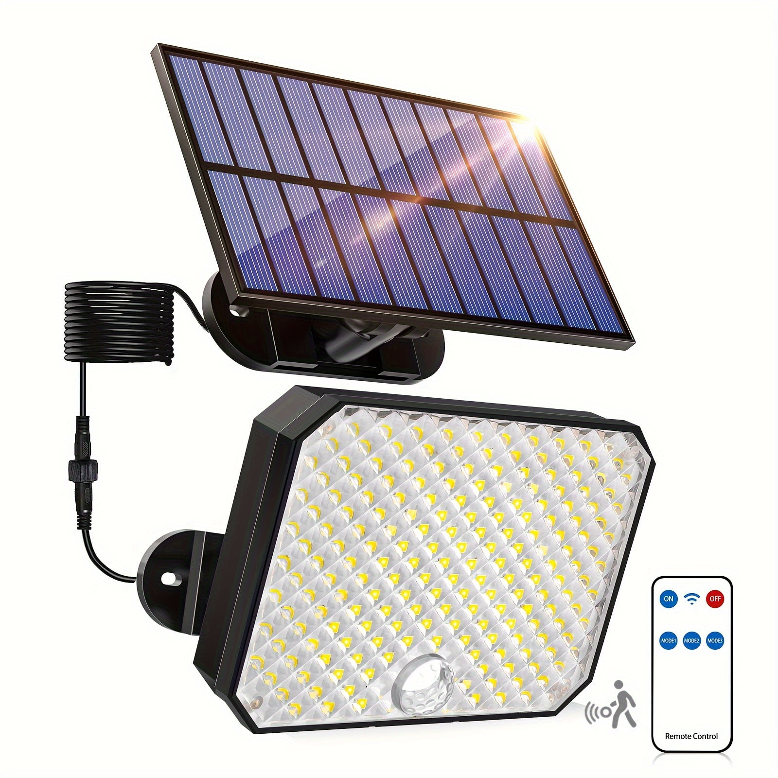 EIMELI 2 Pack Ultra Outdoor Solar Lights 4000LM Motion Sensor Solar ...
