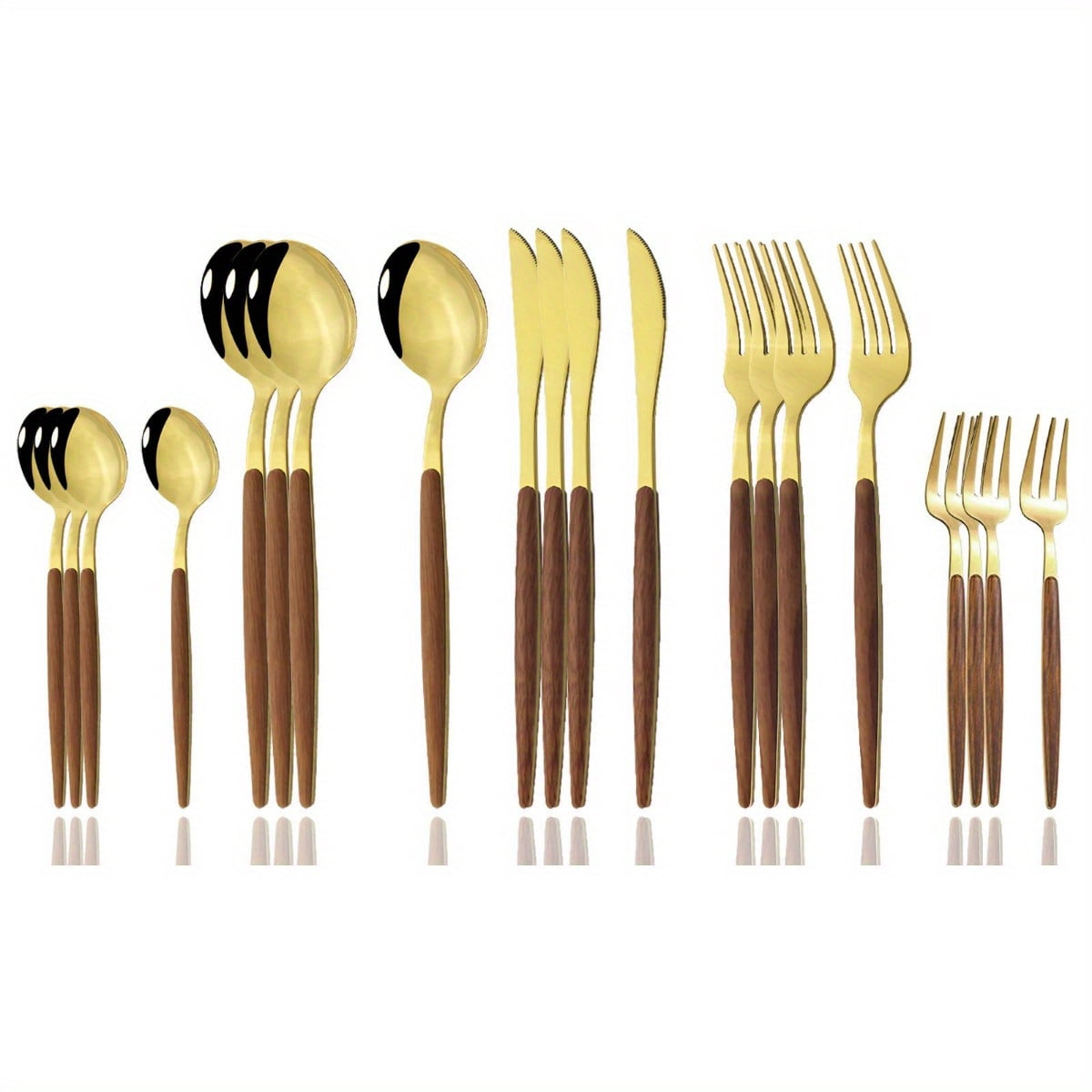 EIMELI 20-Piece Premium Stainless Steel Silverware Flatware Set ...