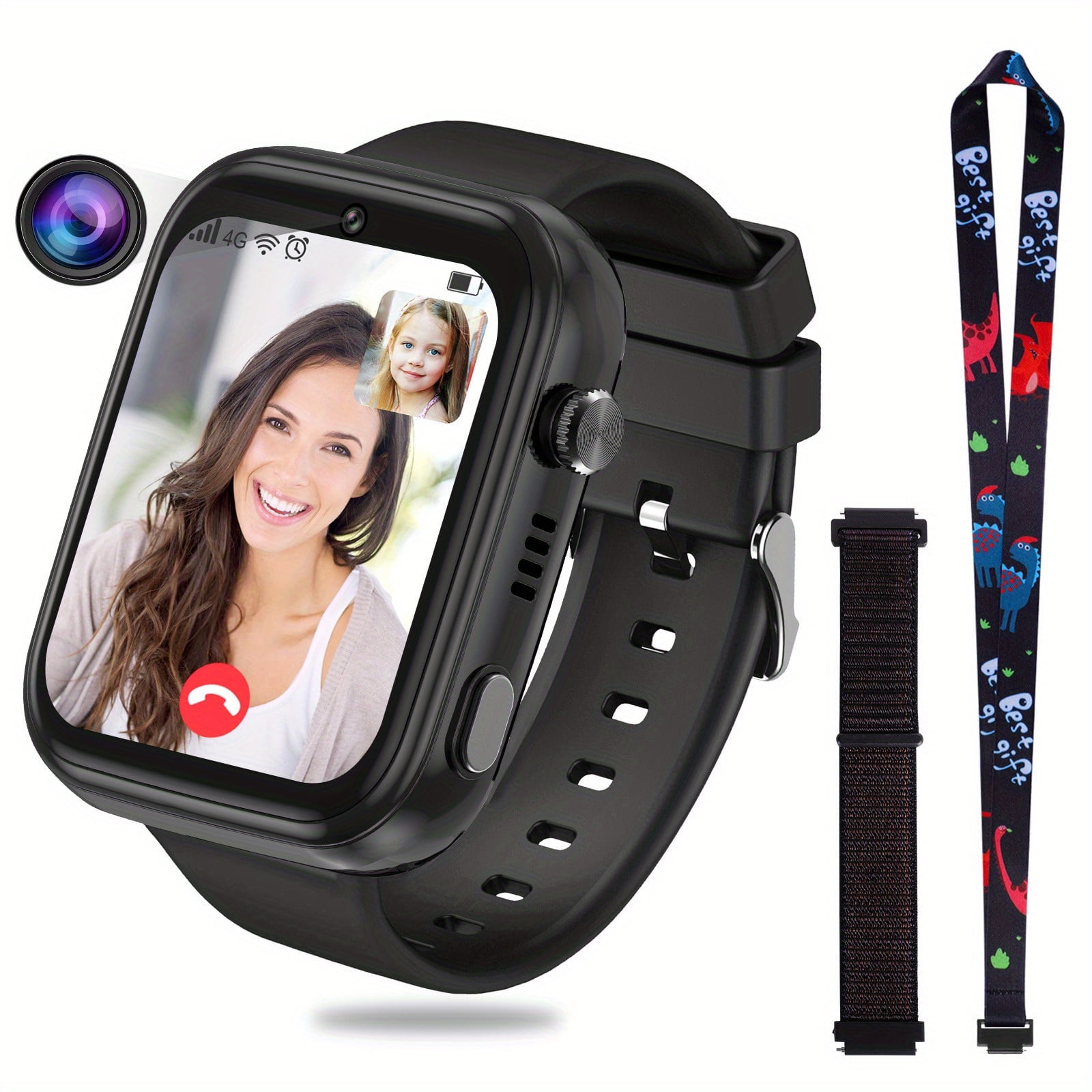 EIMELI 2024 4G LTE GPS Smartwatch for Kids - 16GB ROM Mini Cell Phone ...