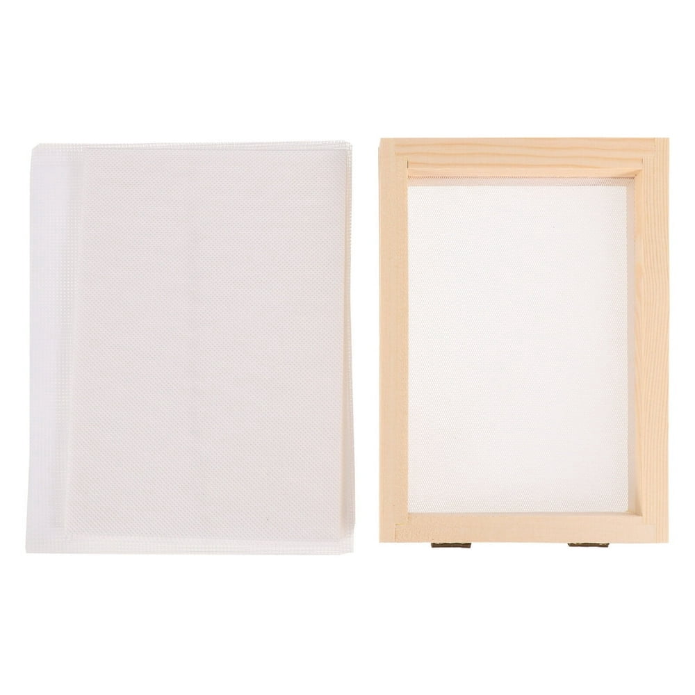 EIMELI 21pcs Wooden Paper Making Mould Set for DIY Paper Craft ...