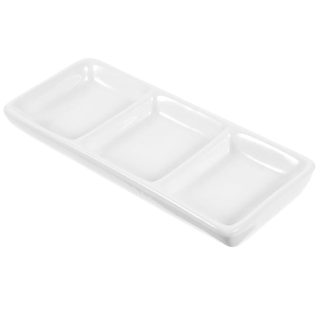 EIMELI 3 Compartment Appetizer Serving Tray Ceramic Triplet Bowl for ...