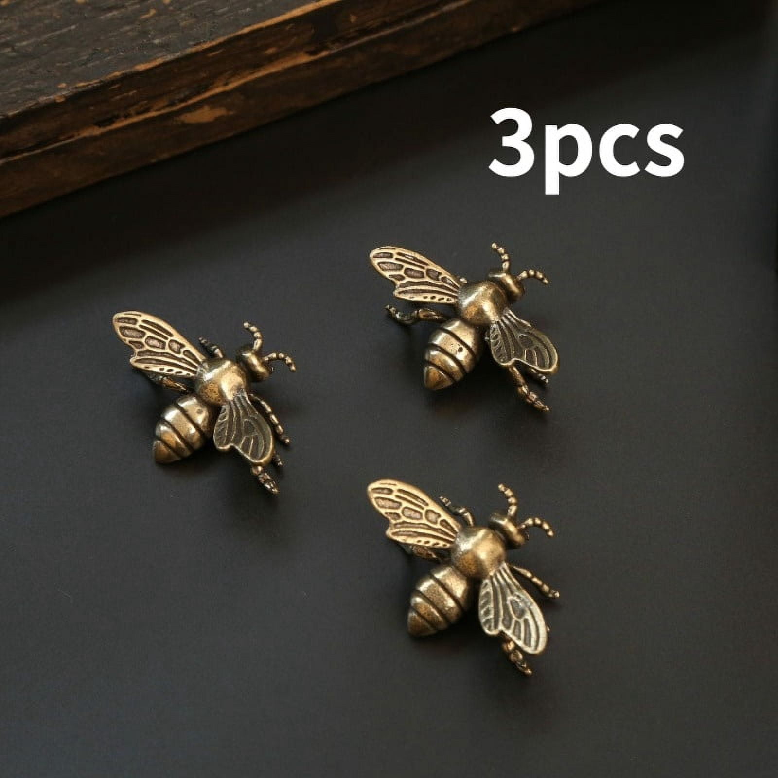 EIMELI 3-Pack Vintage Brass Mini Bee Collectible Figurines - Decorative ...