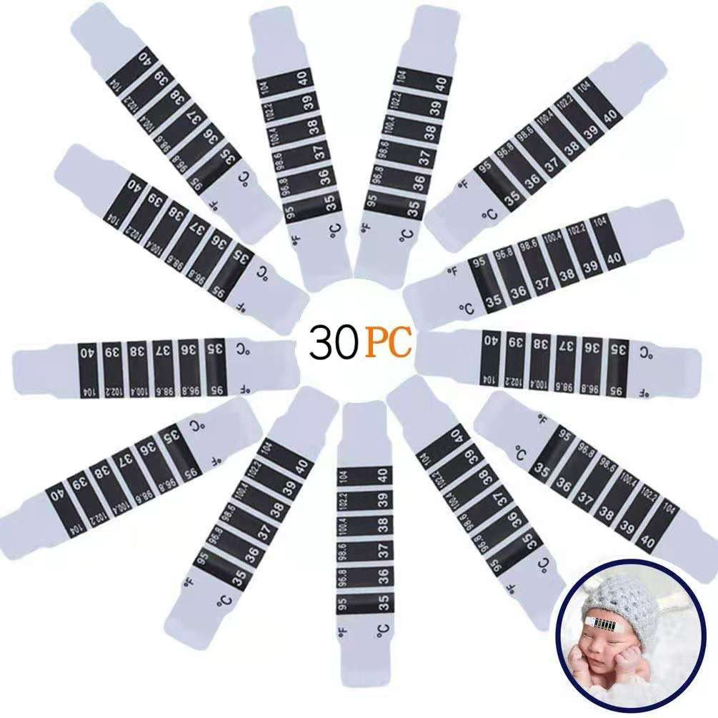 EIMELI 30 Pcs Forehead Thermometer Strips-Instant Read Forehead ...