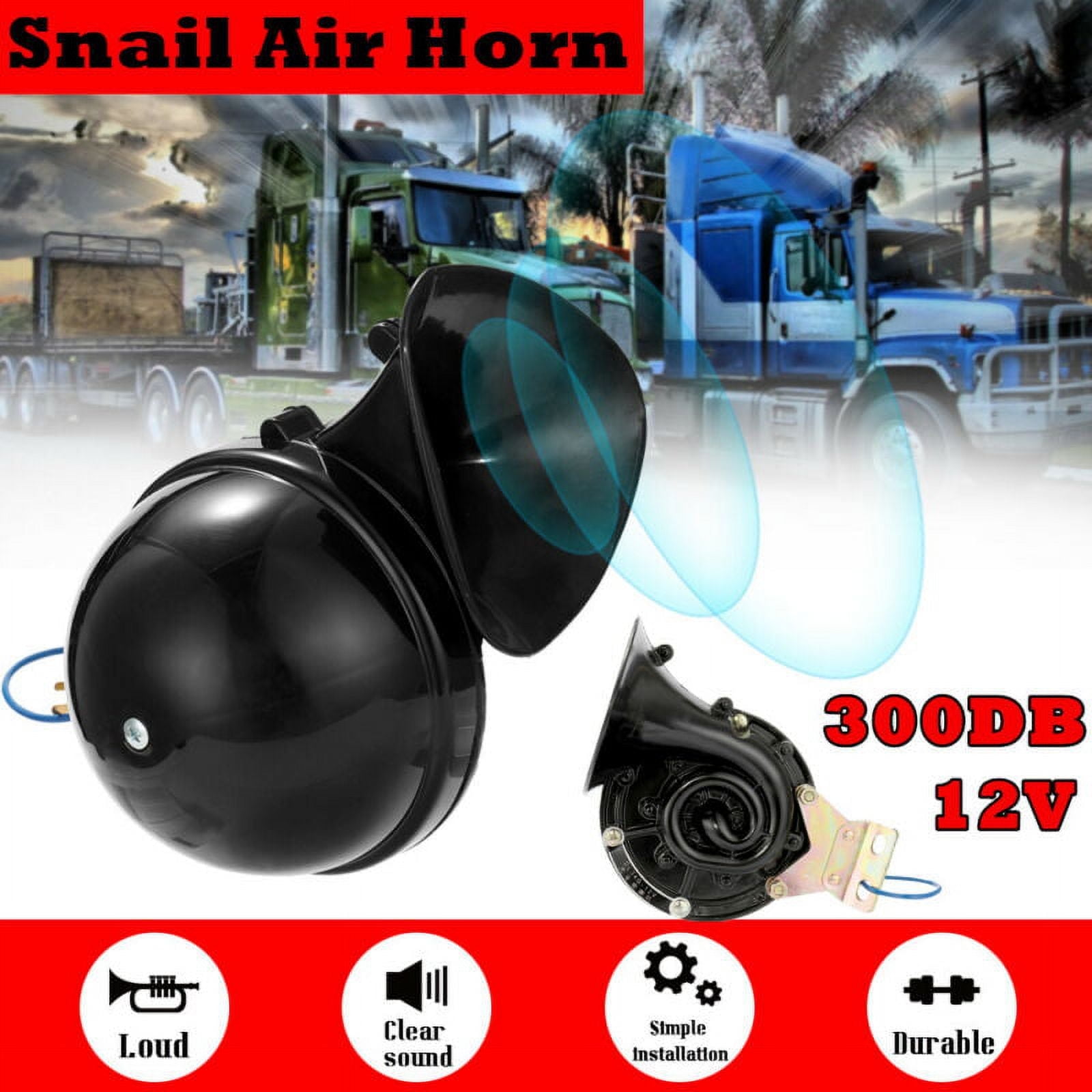 EIMELI 300DB Super Loud Train Horn for Truck Train Boat Car Air ...