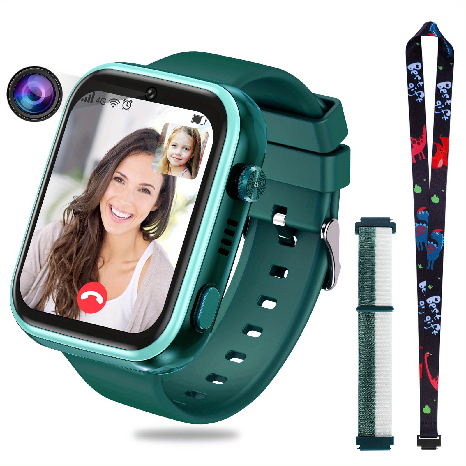 EIMELI 4G GPS Kids Smartwatch 2024 16GB ROM Children‘s Mini Cell Phone ...