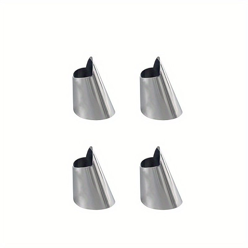 EIMELI 4pcs Stainless Steel Finger Protectors Metal Thumb Guard For ...