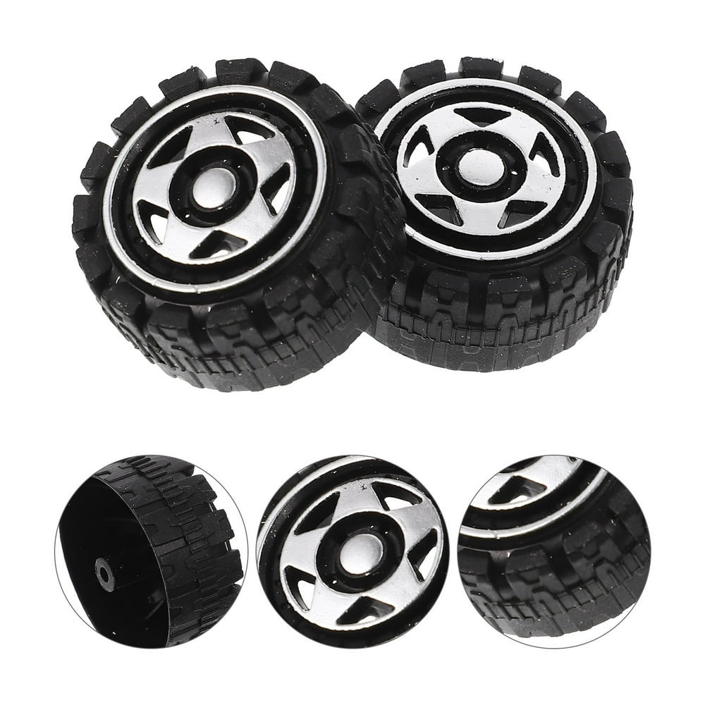 EIMELI 50Pcs Toy Wheels Toy Car Wheels Replacement Car Wheels DIY Car ...