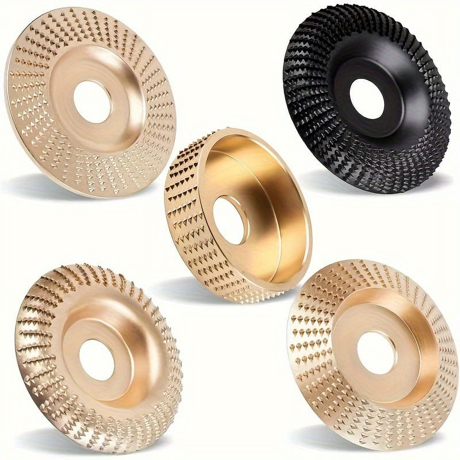 EIMELI 5pcs Carbon Steel Wood Carving Shaping Discs Set Medium Grit for ...