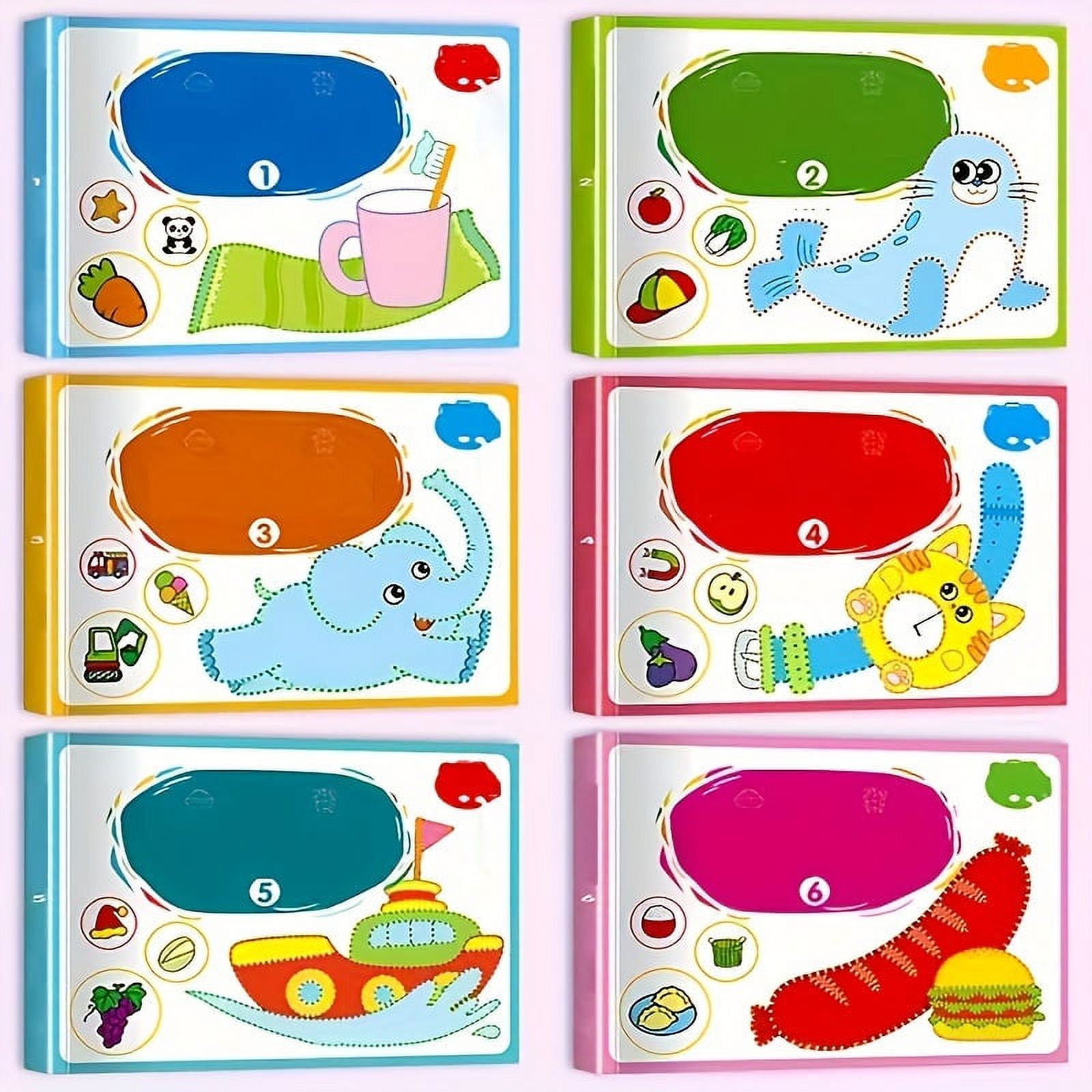 EIMELI 6-Volume Youngsters‘s Coloring Set - Foster Artistic Abilities ...