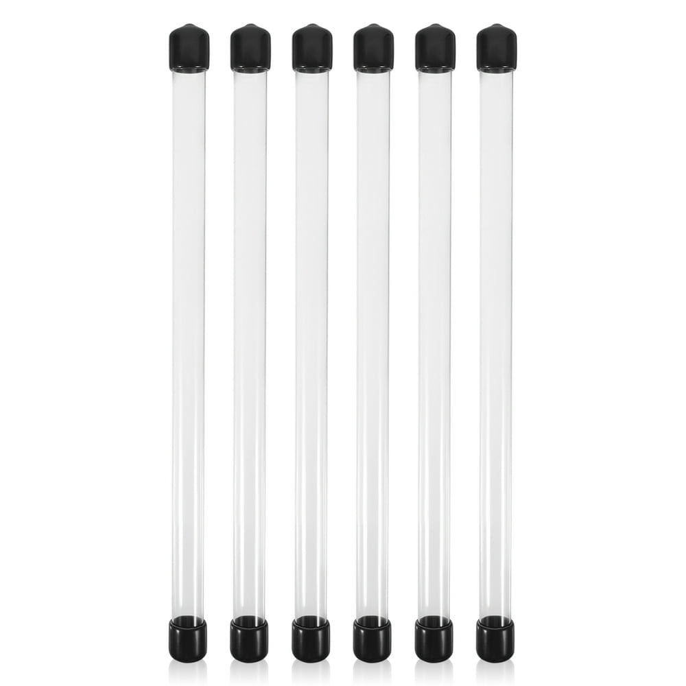 EIMELI 6 pcs Clear Storage Tubes Plastic Storage Tubes Round Storage ...
