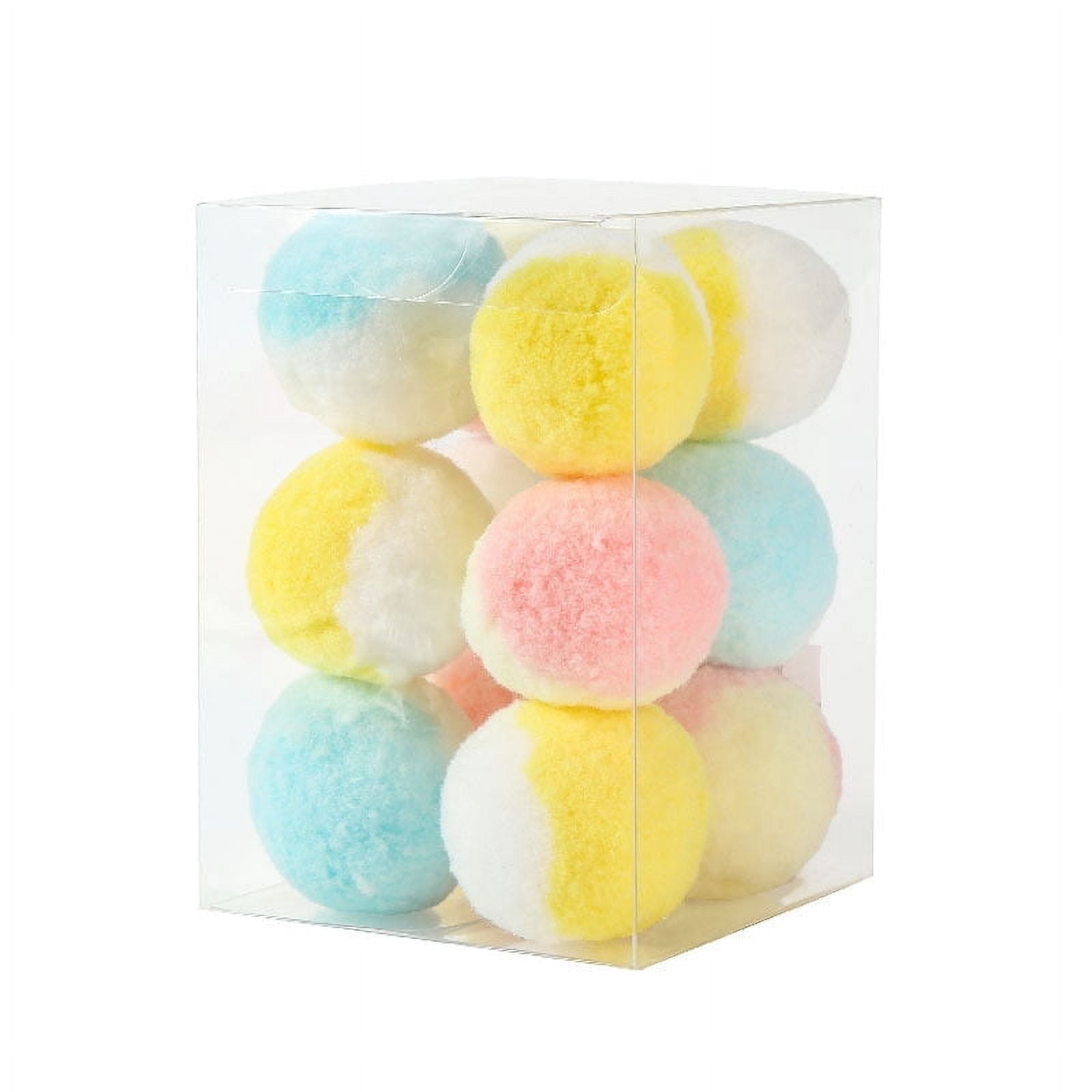 EIMELI Cat Toy Balls 12Pcs Premium Soft Pom Pom Balls for Kittens 2 ...