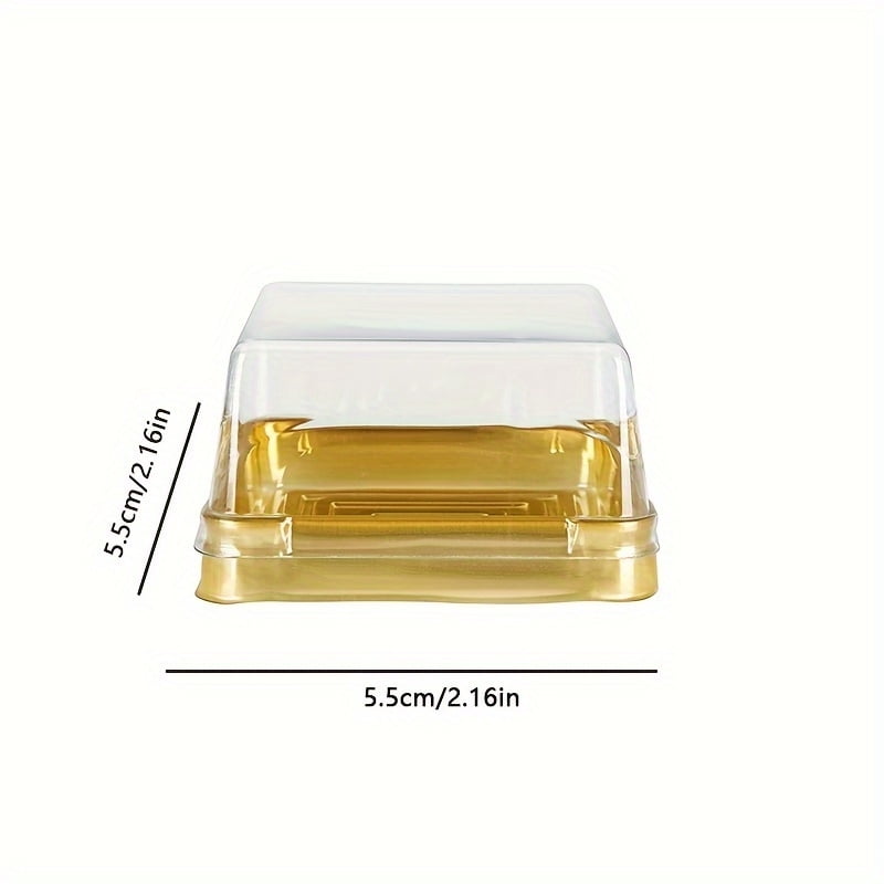 EIMELI Clear Square Food Containers with Lids PET Material for ...