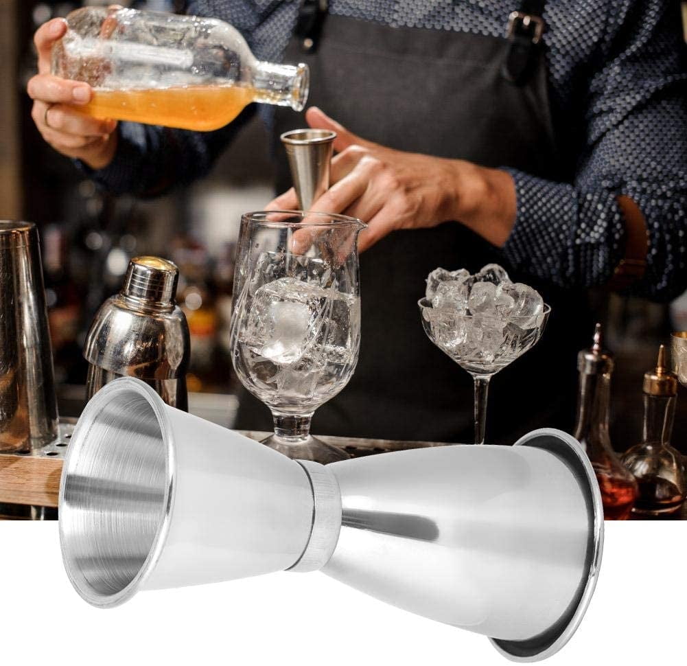 EIMELI Cocktail Double-headed Jigger Measuring Cup Stainless Steel ...