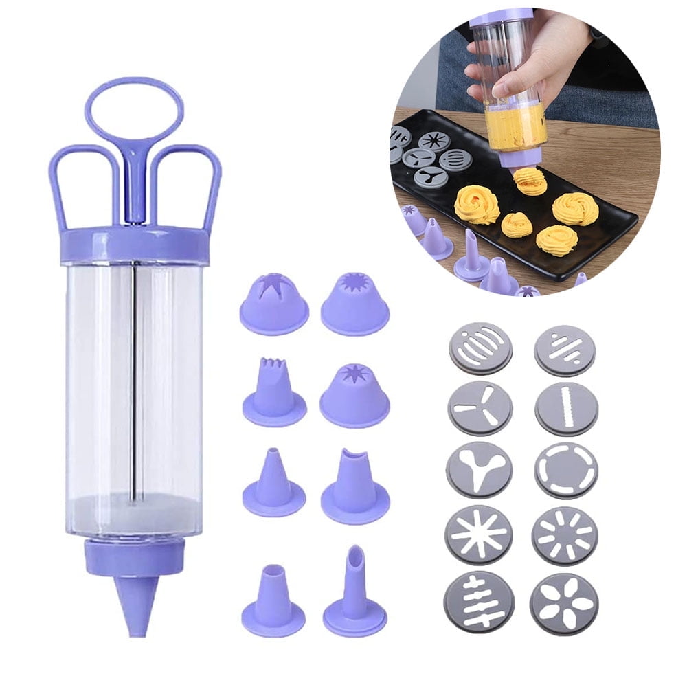 EIMELI Cookie Press,Cupcake Icing Tools,Cake Making Decorating Set with ...