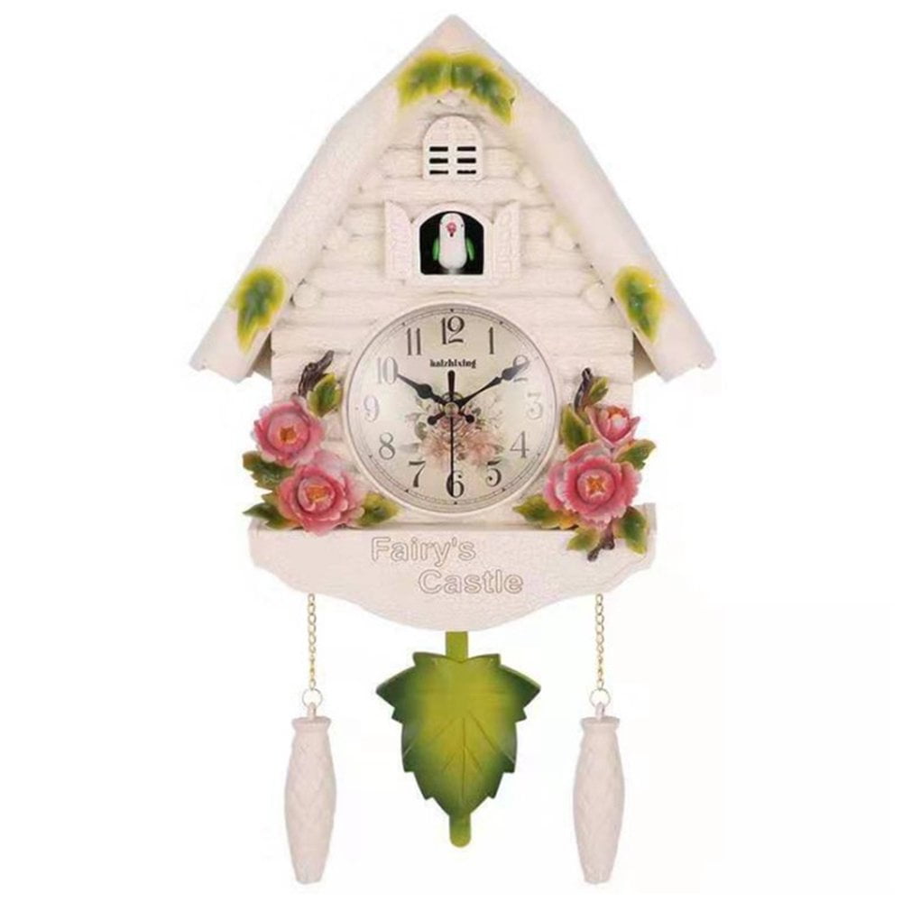 EIMELI European Pastoral Style Resin Quartz Cuckoo Wall Clock Bird for ...