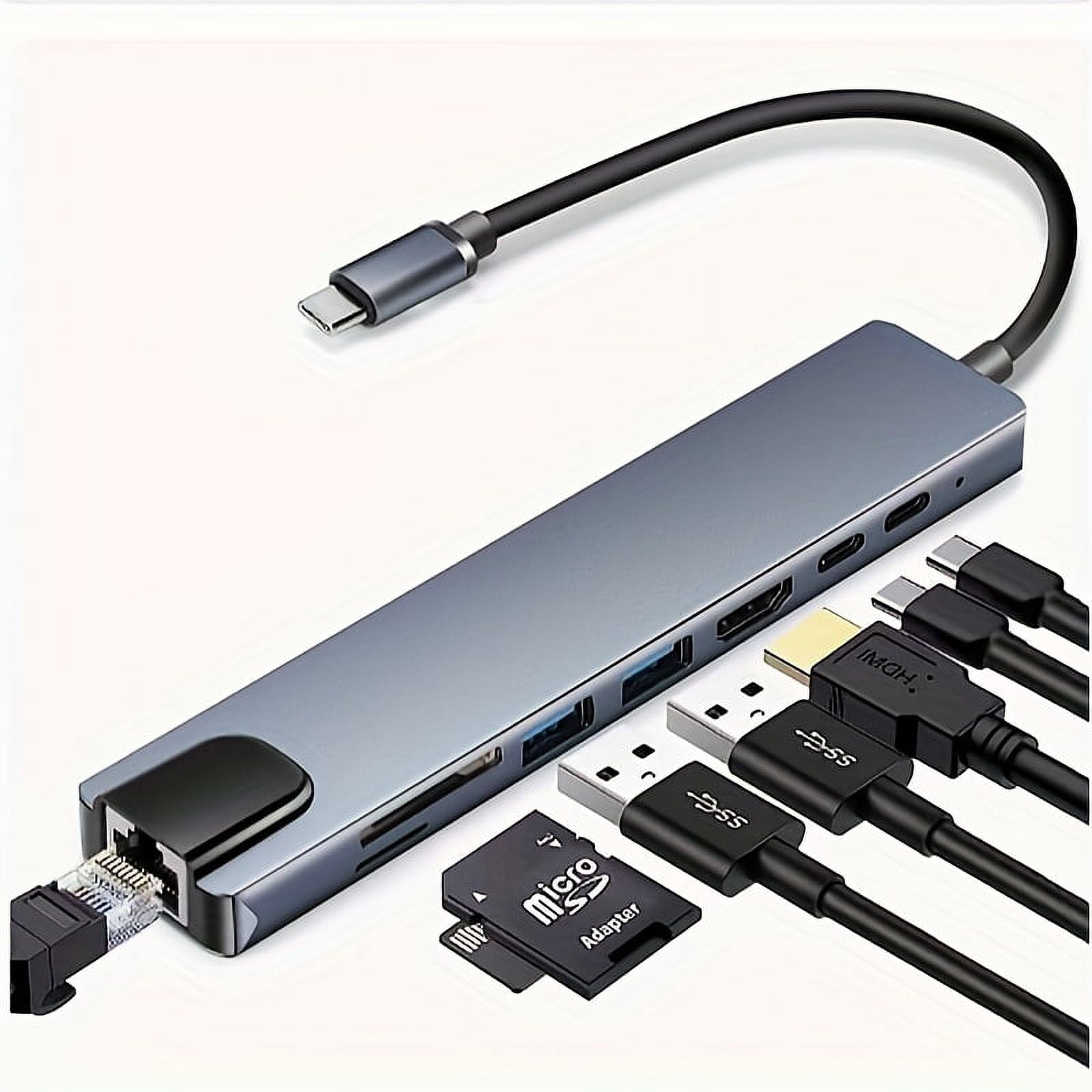 EIMELI [Fast Arrival] 8-in-1 USB-C Hub - USB Hubs with HDTV Adapter ...
