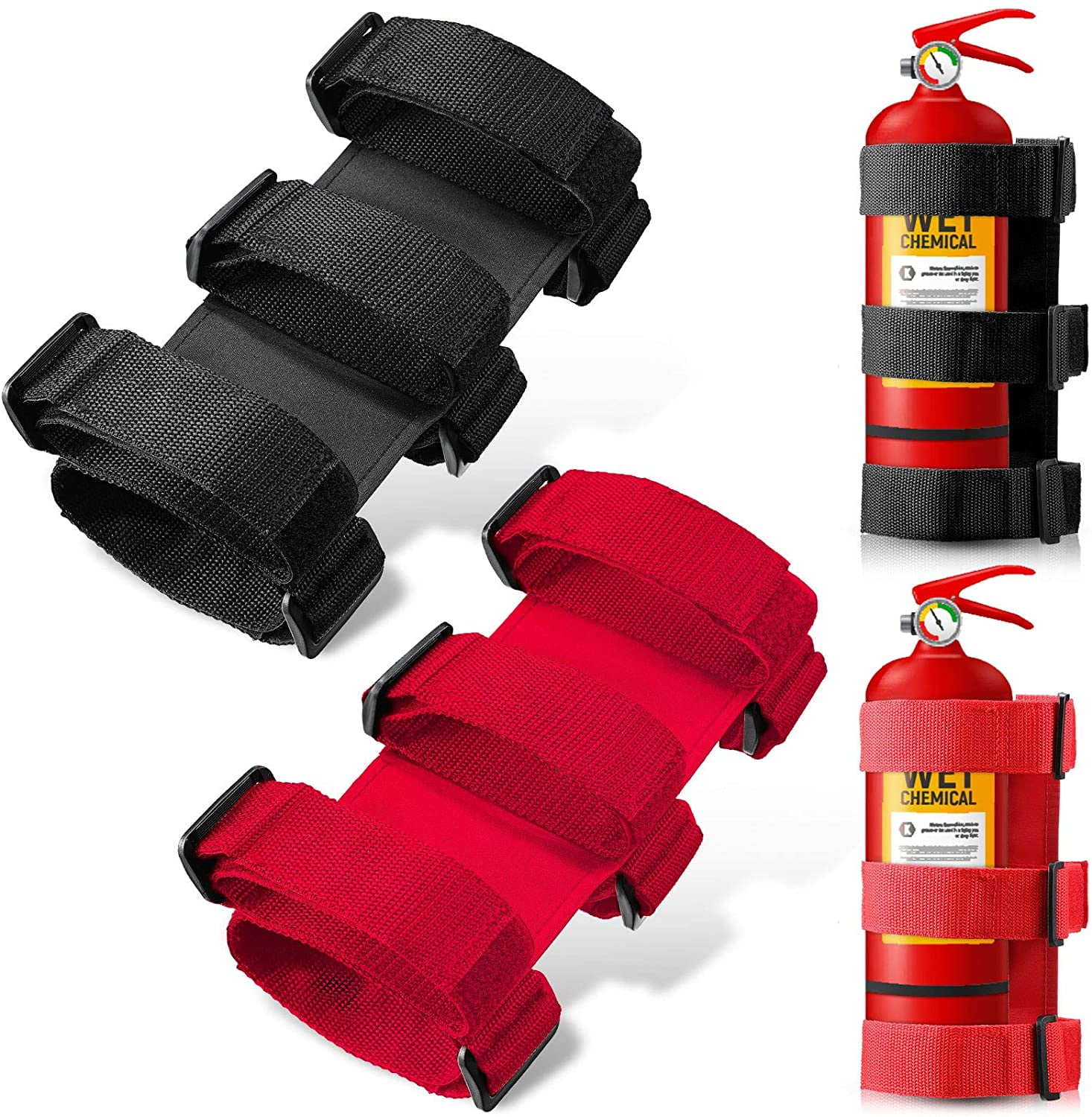 EIMELI Fire Extinguisher Holder Adjustable Roll Bar, Fire Extinguisher ...