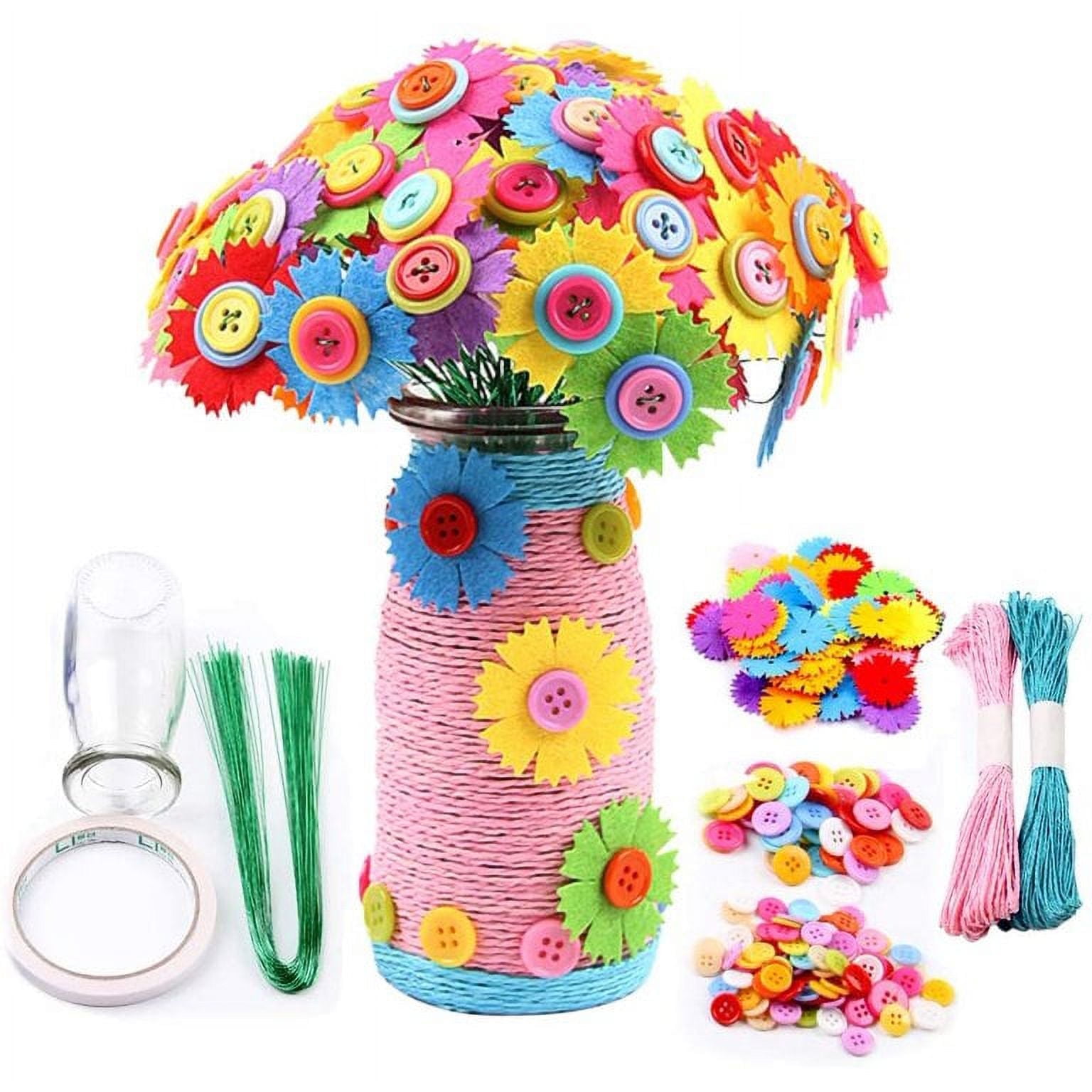 EIMELI Flower Craft Kit, Arts and Crafts, Make Your Own Bouquet with ...