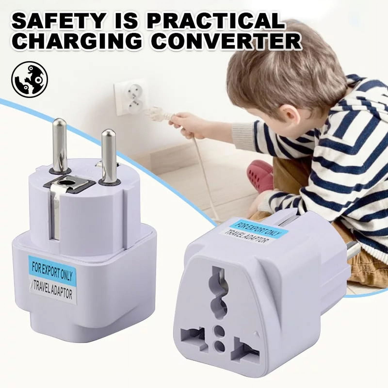 EIMELI High Performance Universal US Adapter Travel Power Plug Adapter ...