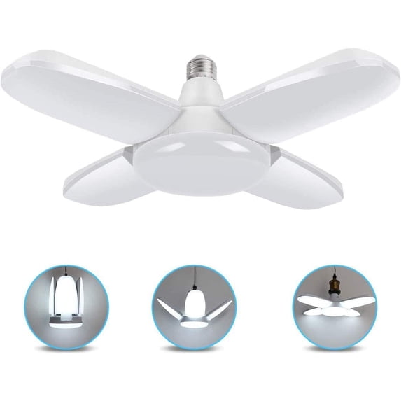 EIMELI LED Garage Lights,Exulight 60W Led Garage Ceiling Light 6000LM ...