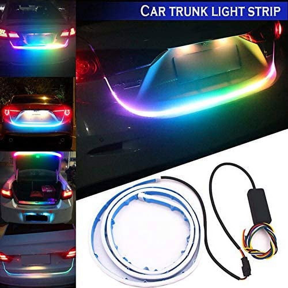EIMELI LED Strip Trunk Tail Brake Turn Signal Light Flow Type Ice Blue ...