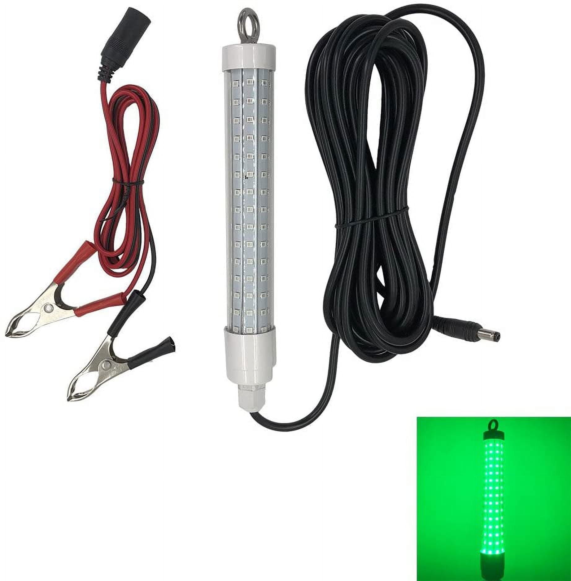 EIMELI LED Submersible Fishing Green Light Underwater Night Finder ...