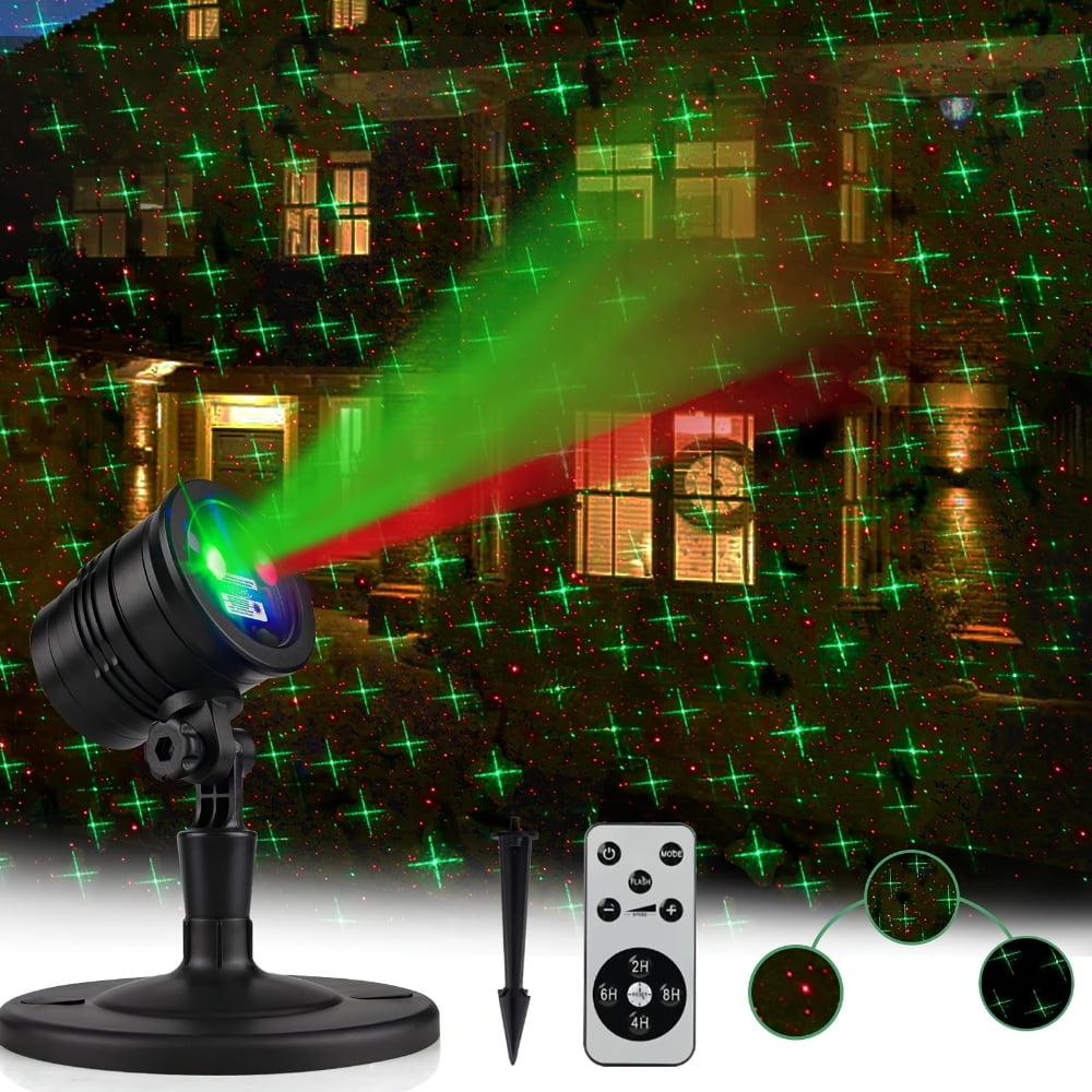 EIMELI LISPORTCER Firefly Garden Lights Star Projector Laser Christmas ...