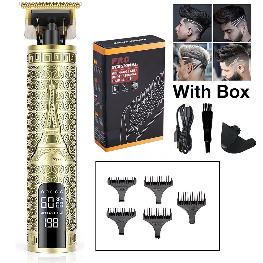 EIMELI Men Sharp Hair Clippers Professional Zero Gapped T-Blade Hair ...