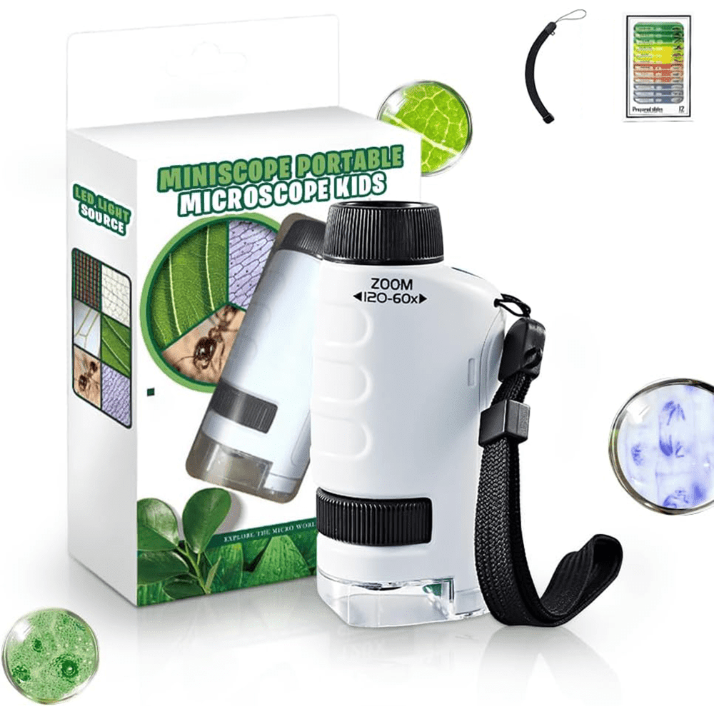 EIMELI Mini Microscope for Kids Your Little Scientist Microscope Mini ...