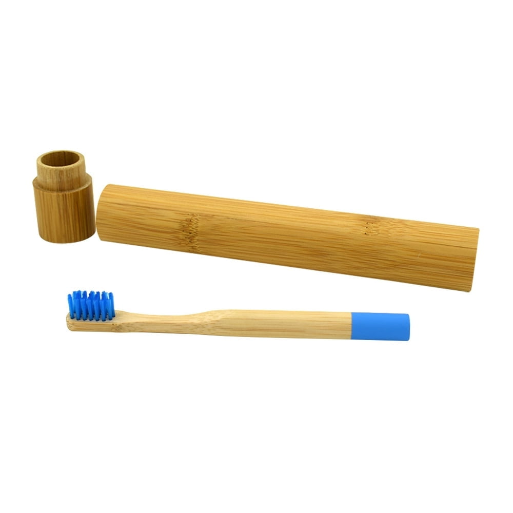 EIMELI Natural Bamboo Toothbrush Biodegradable Wooden Eco-friendly ...