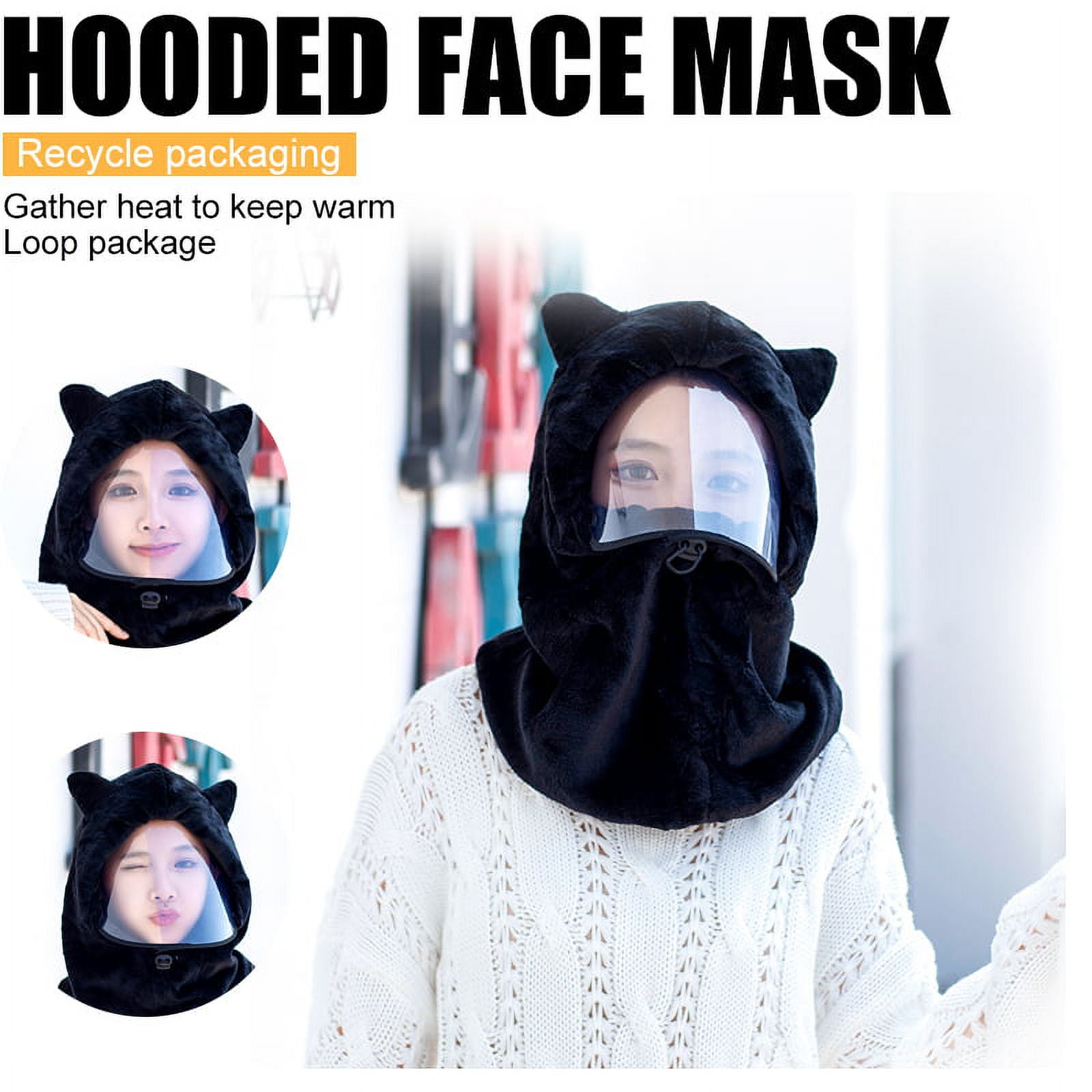 EIMELI No Fog Clear Face Mask Transparent Plastic Reusable Visible ...
