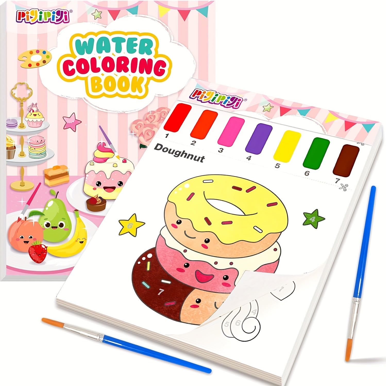 EIMELI Pigipigi Art Craft Gift Painting Water Coloring Book for ...