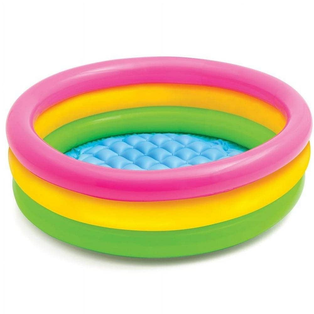 EIMELI Rainbow-Colored Inflatable Swimming Pool for Babies & Kids - 60 ...
