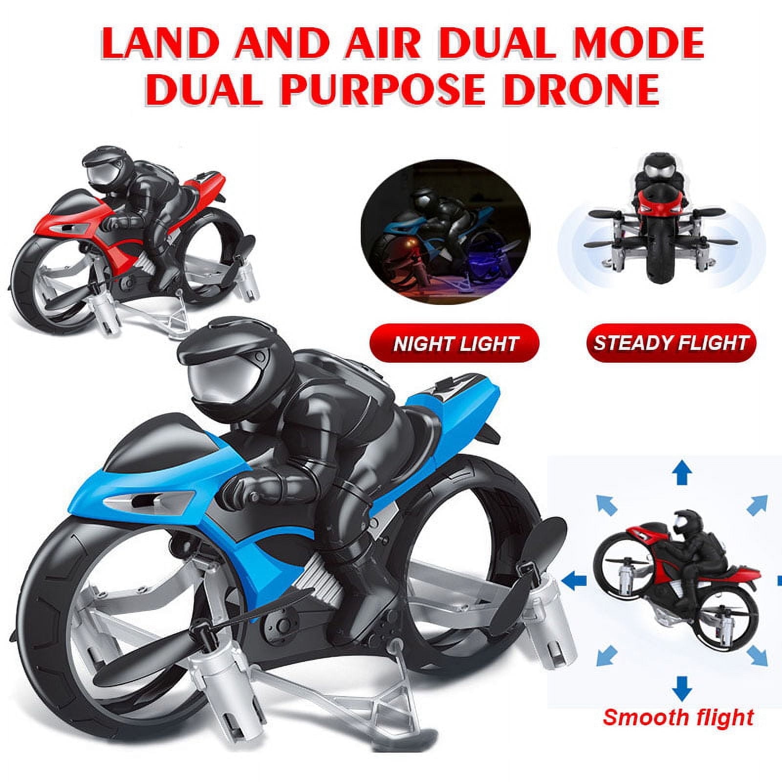 EIMELI Rc Remote Control Motorcycles , 360° Spinning Action Rotating ...