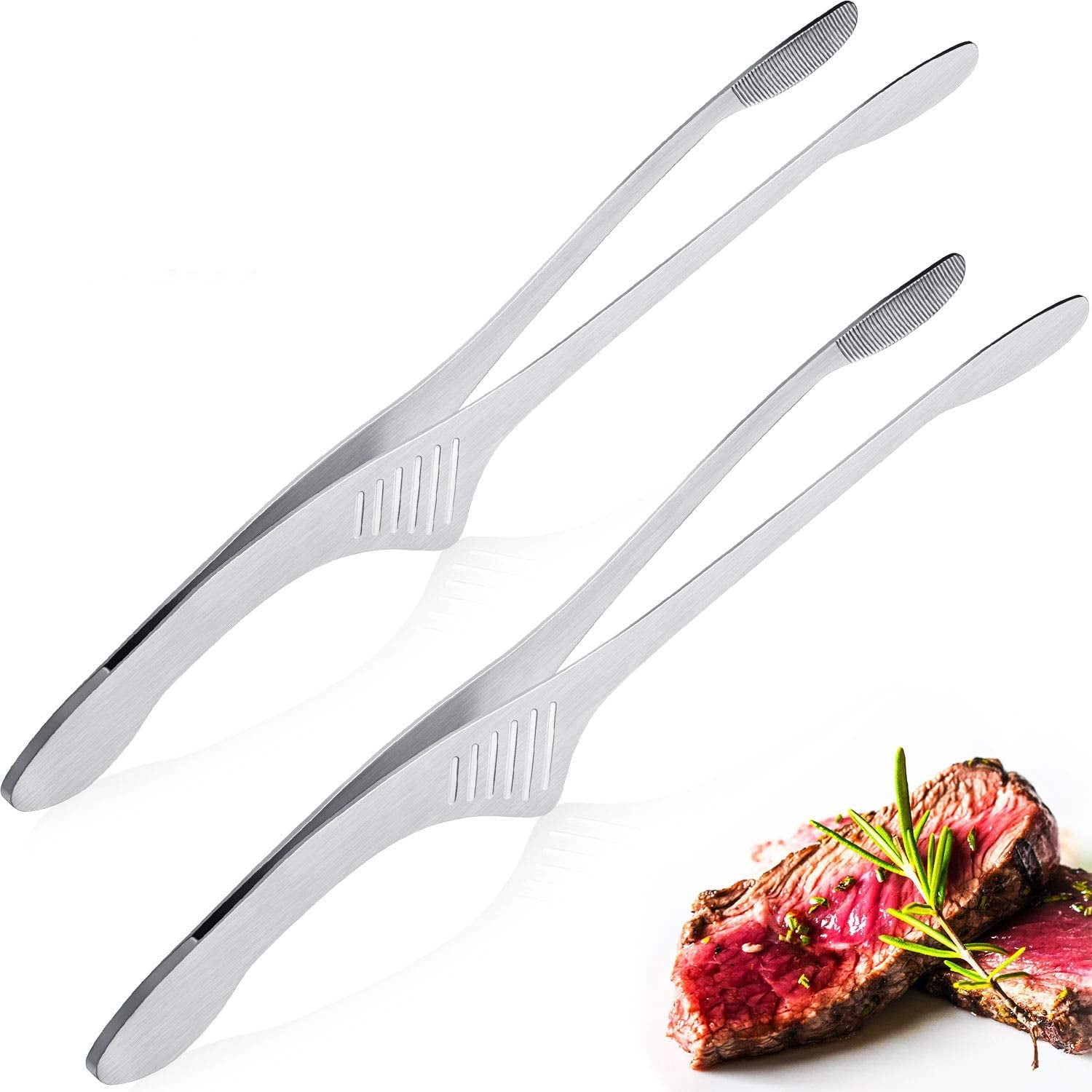 EIMELI Self-Standing Tongs for Korean & Japanese BBQ, Veggies and ...