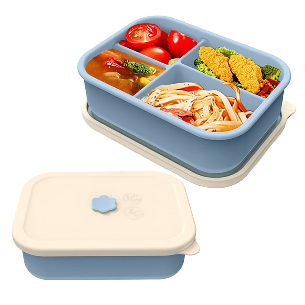 EIMELI Silicone Lunch Box Dividers Salad and Soup Freezer Containers ...