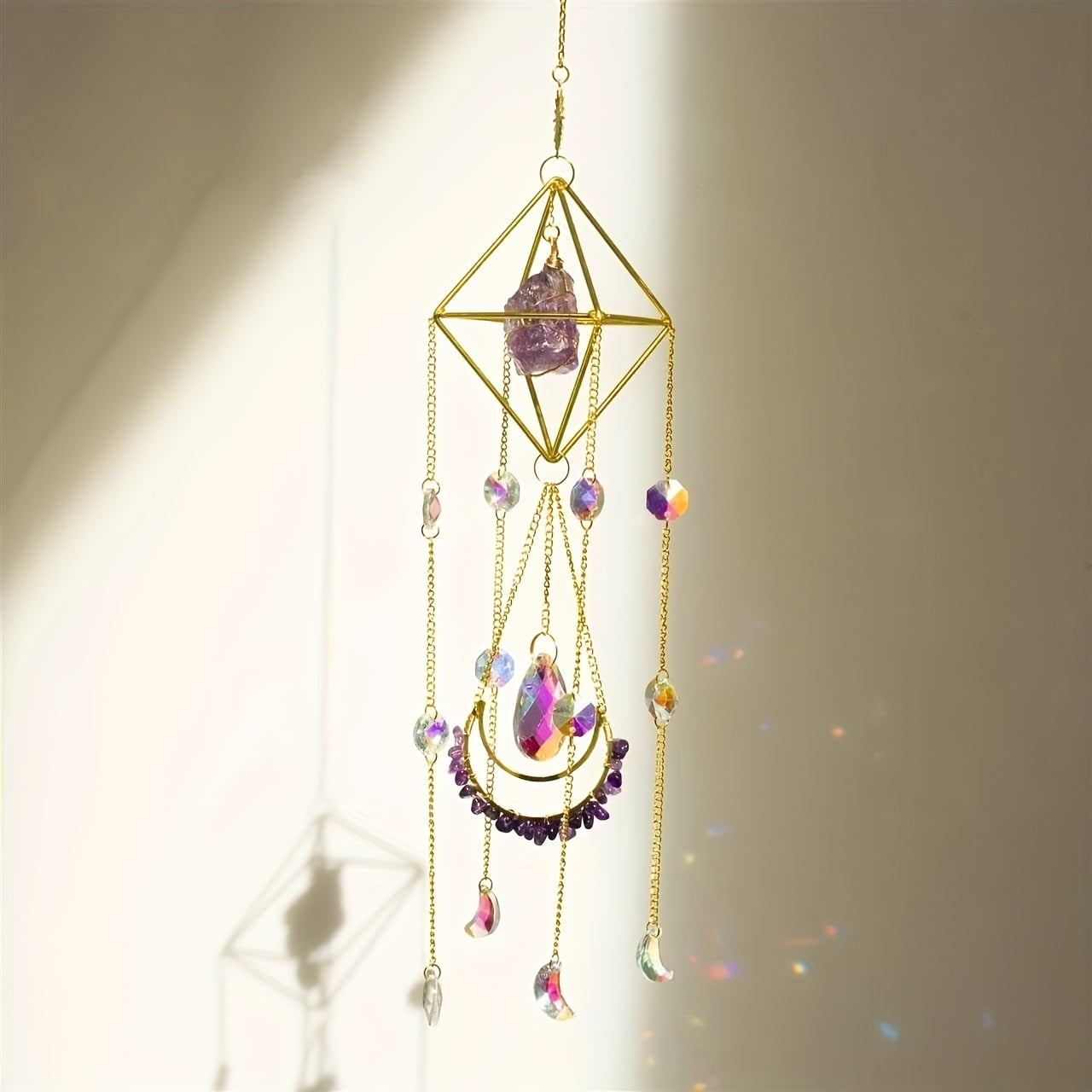 EIMELI Sun Catcher Prism - Colorful Rainbow Maker Crystal Indoor Garden ...