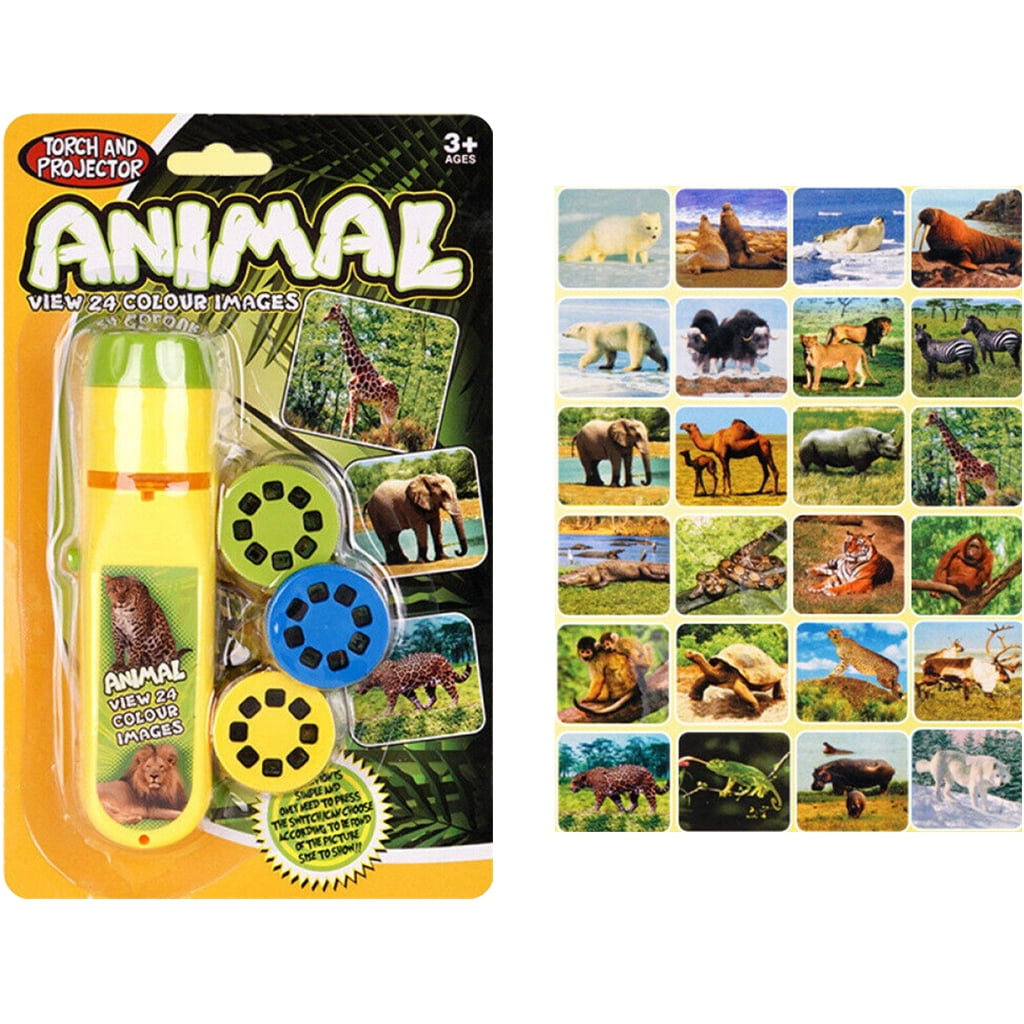 EIMELI Torch Projector Projection Lighting Story Torches Light Toy 24 ...