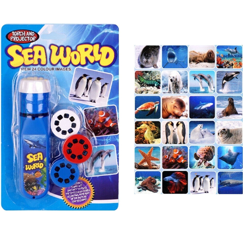 EIMELI Torch Projector Projection Lighting Story Torches Light Toy 24 ...