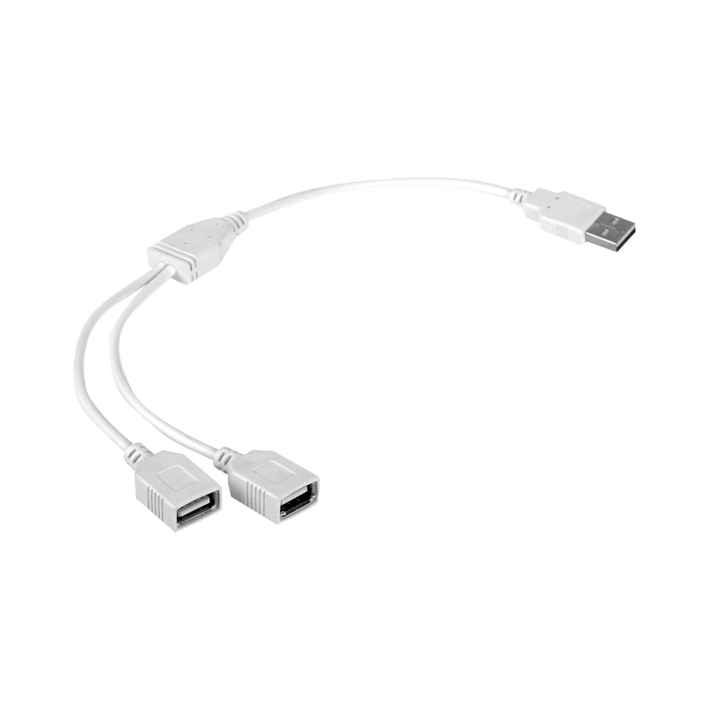 EIMELI USB Y Splitters Cable USB Male to 2 USB Female Splitters USB Hubs Power Cord - Walmart.com