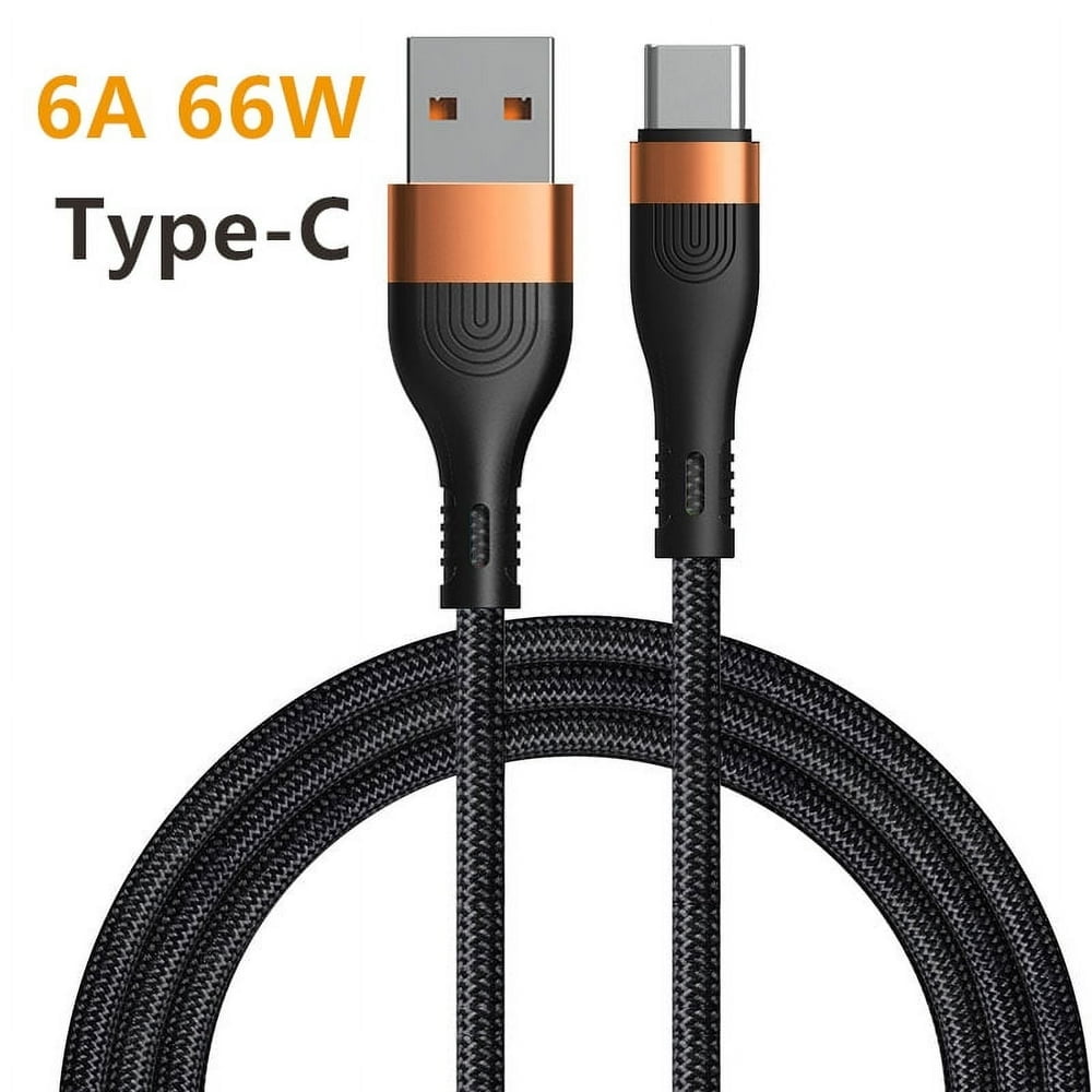 EIMELI Usb Type C Cable 6a 66w Fast Charging Charger Cable Data Cord 5 ...