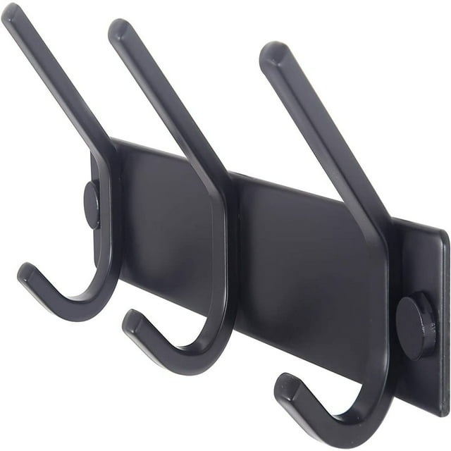 EIMELI WEBI Coat Rack Wall Mounted 3 Coat Hooks for Hanging Coats Heavy ...